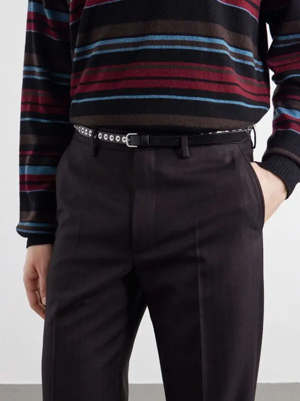 Dries Van Noten Studded Leather Belt