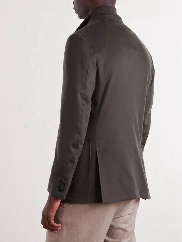 Zegna Oasi Cashmere Zip-up Blazer