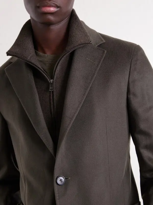 Zegna Oasi Cashmere Zip-up Blazer