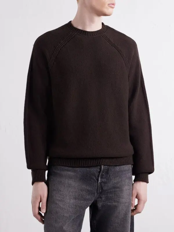 Inis Meáin Wool Sweater - Brown