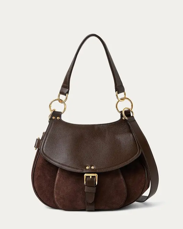 AIMEE Dash Convertible Crossbody - Fudge Suede