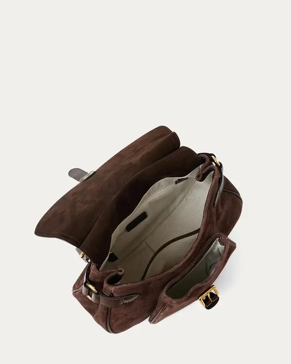 AIMEE Dash Convertible Crossbody - Fudge Suede