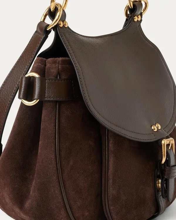 AIMEE Dash Convertible Crossbody - Fudge Suede