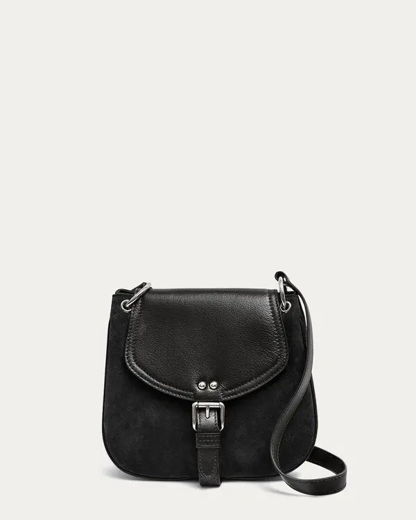 AIMEE Dash Mini Crossbody - Black Suede
