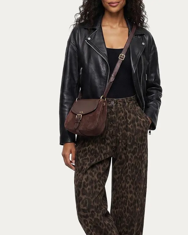 AIMEE Dash Mini Crossbody - Fudge Suede