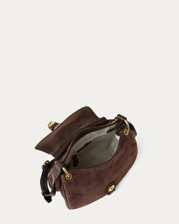 AIMEE Dash Mini Crossbody - Fudge Suede