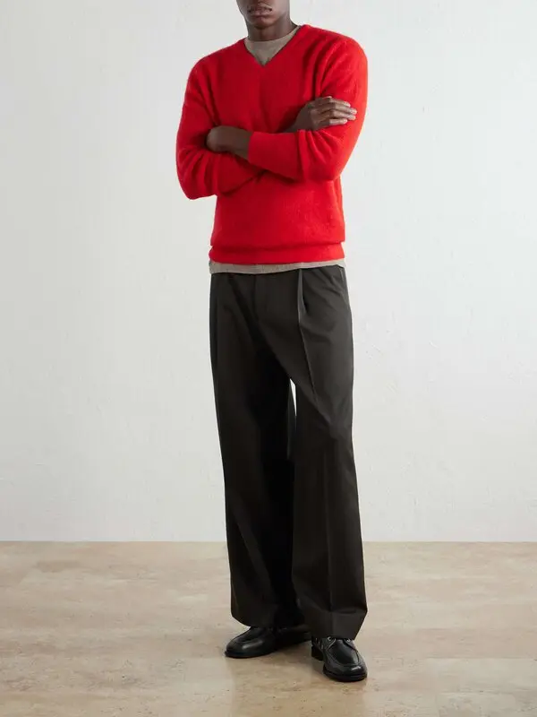 Auralee Alpaca-blend Sweater