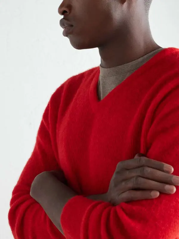 Auralee Alpaca-blend Sweater