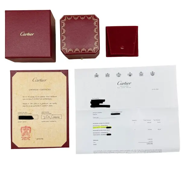 Cartier 1895 2mm Band