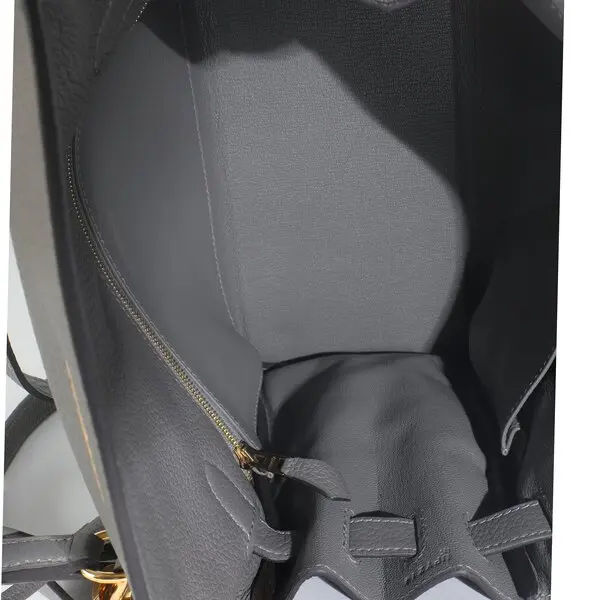 Hermès Etain Clemence Retourne Kelly 28 Ghw - Gray
