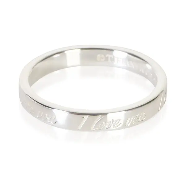 Tiffany & Co. Sterling Silver Notes I Love You Band