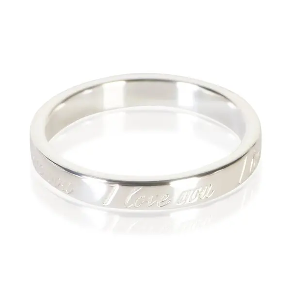 Tiffany & Co. Sterling Silver Notes I Love You Band