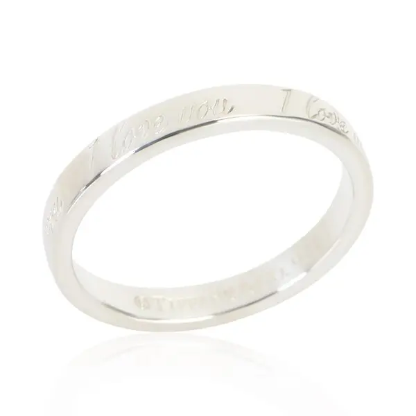 Tiffany & Co. Sterling Silver Notes I Love You Band