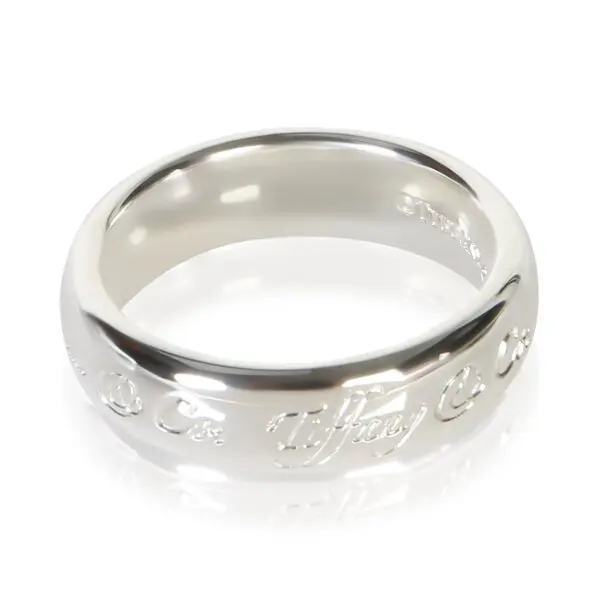 Tiffany & Co. Sterling Silver Notes Ring