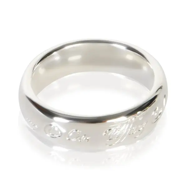 Tiffany & Co. Sterling Silver Notes Ring