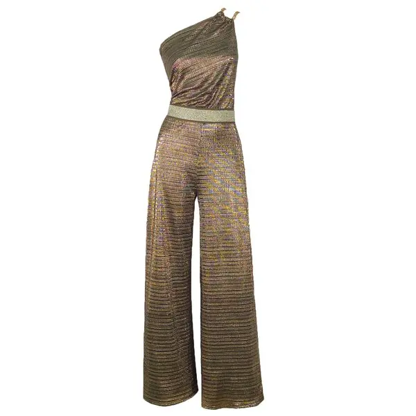 ME & THEE Razzle Dazzle Antique Jumpsuit - Gold
