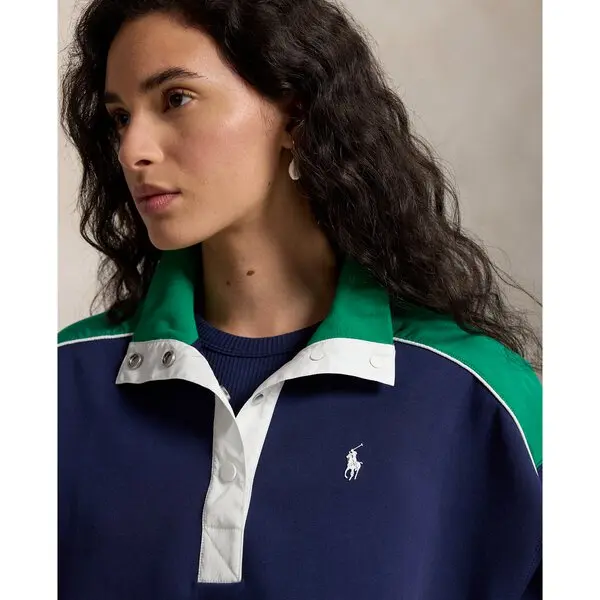 Ralph Lauren Us Open Double-knit Paneled Pullover