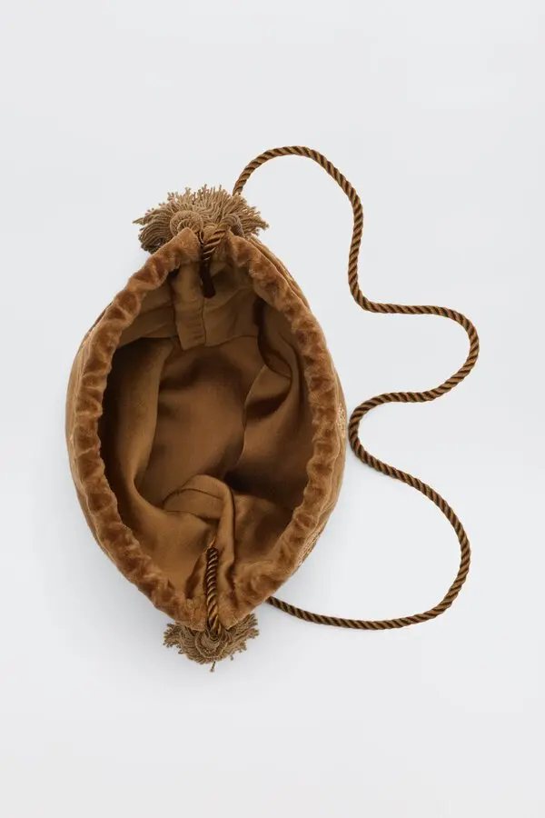Rixo Orla Waffle Soutache Embroidery Regular Bag