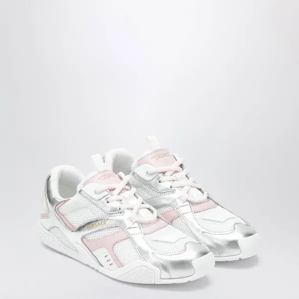 Versace Galaxia Mesh And Leather Sneakers - Multicolor