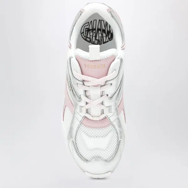 Versace Galaxia Mesh And Leather Sneakers - Multicolor