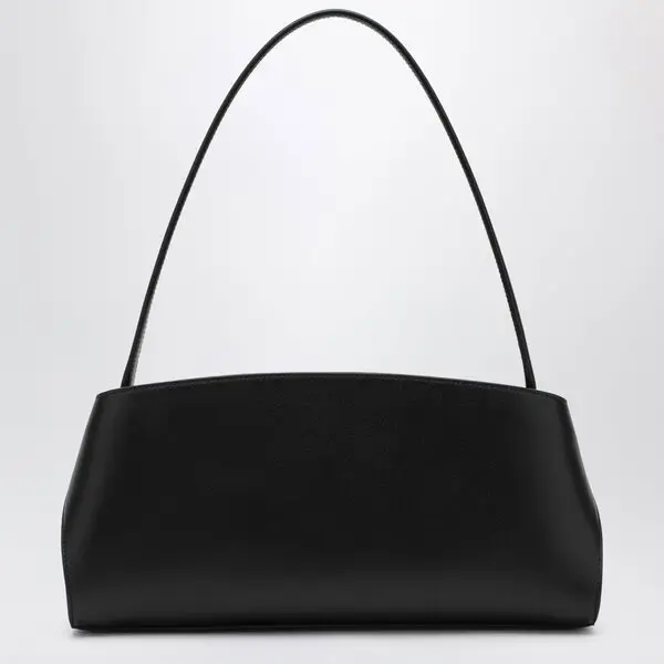 FERRAGAMO Burgundy Calfskin Shoulder Bag - Black