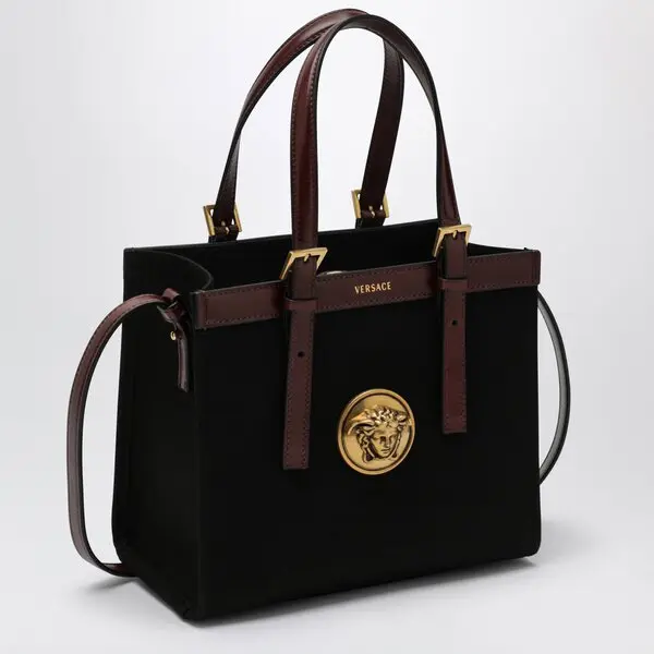 Versace Rivière Mini Canvas Shopper Bag