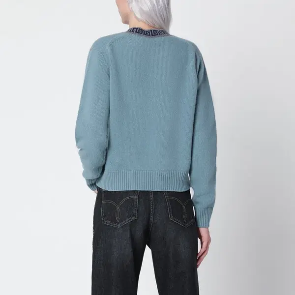 Versace Wool And Cashmere Crewneck Sweater