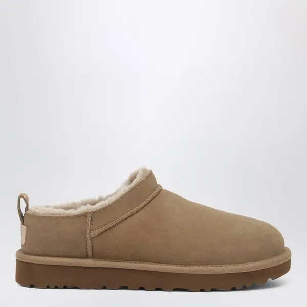 UGG Classic Ultra Mini Dark Sheepskin Boots - Grey