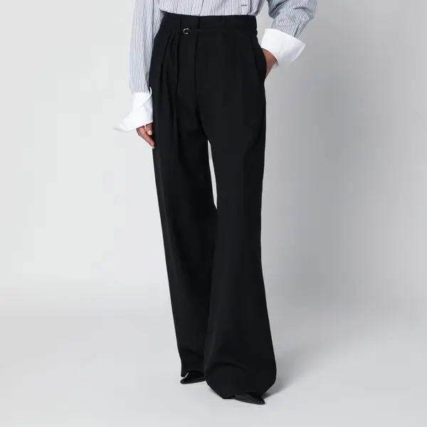 Dries Van Noten Pleated Wool Trousers