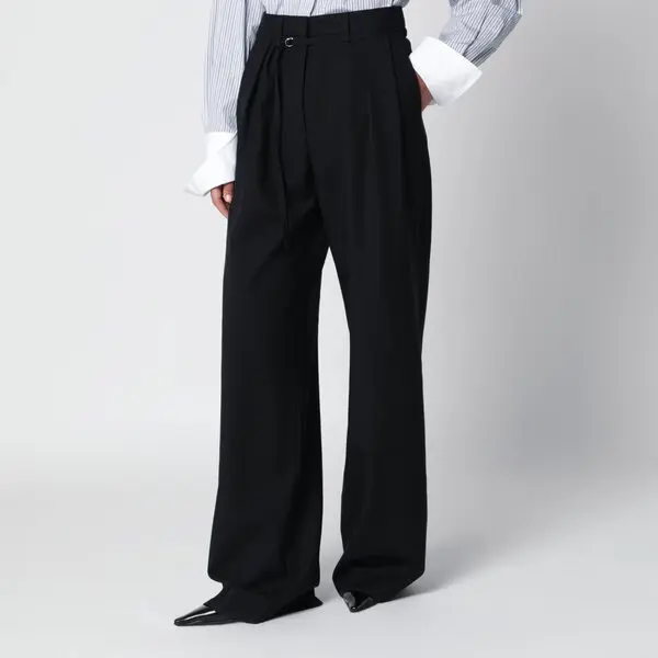 Dries Van Noten Pleated Wool Trousers