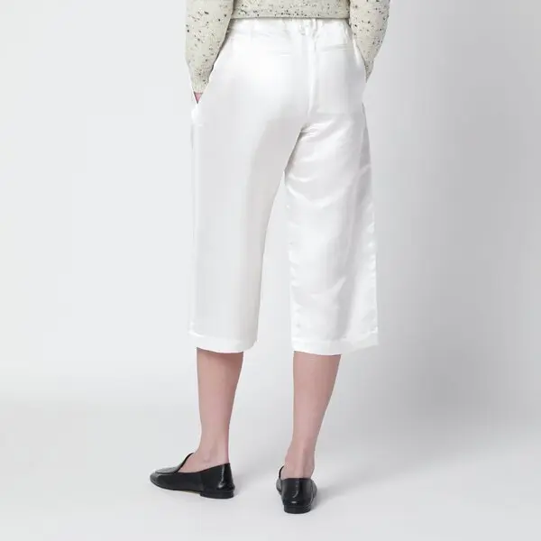 CORDERA Linen-blend Satin Bermuda Shorts