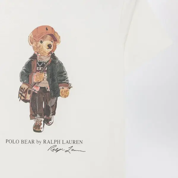 Polo Ralph Lauren Polo Bear Cream Cotton T-shirt
