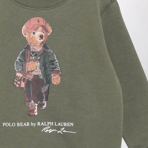 Polo Ralph Lauren Cotton-blend Crewneck Sweatshirt With Polo Bear Print