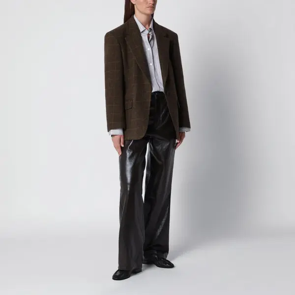 RÓHE Checked Wool Oversized Blazer