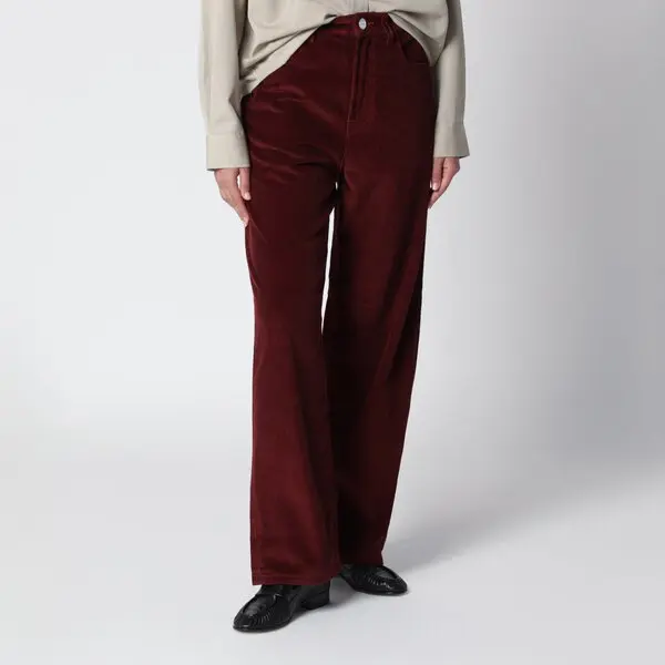 RÓHE Burgundy Corduroy Trousers