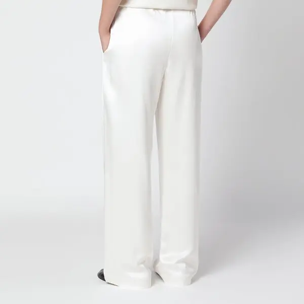 RÓHE Cream Silk Wide-leg Trousers