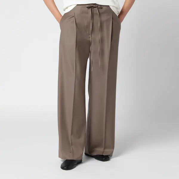 RÓHE Virgin Wool Wide-leg Trousers - Brown