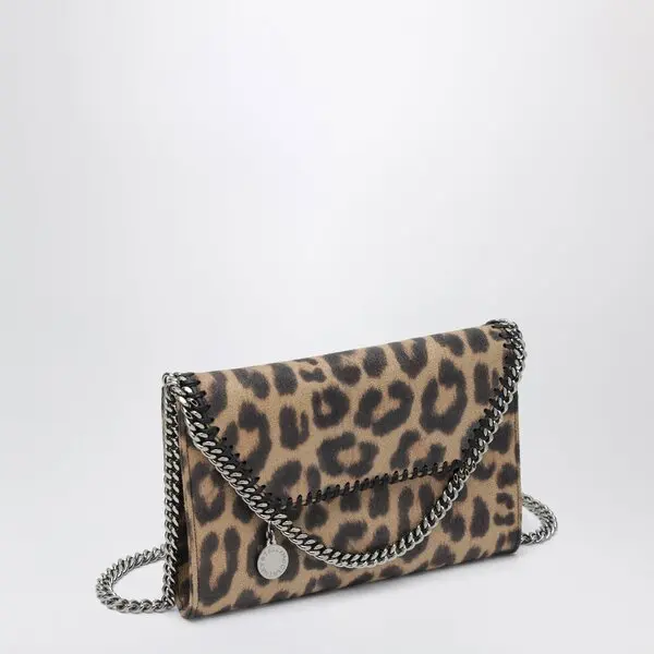 Stella McCartney Falabella Leopard-print Crossbody Wallet Bag - Multicolor