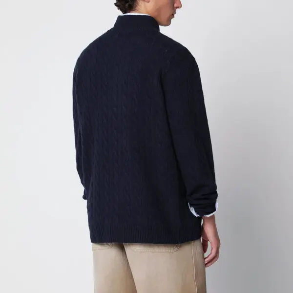 Polo Ralph Lauren Hunter Navy Wool And Cashmere Sweater