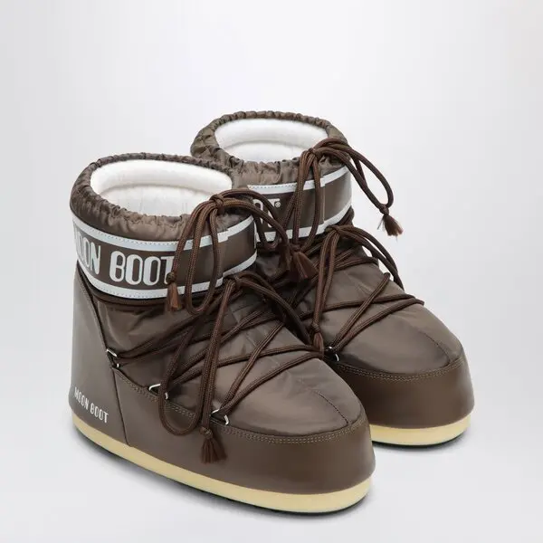 Moon Boot Icon Low Boot In Cocoa Nylon
