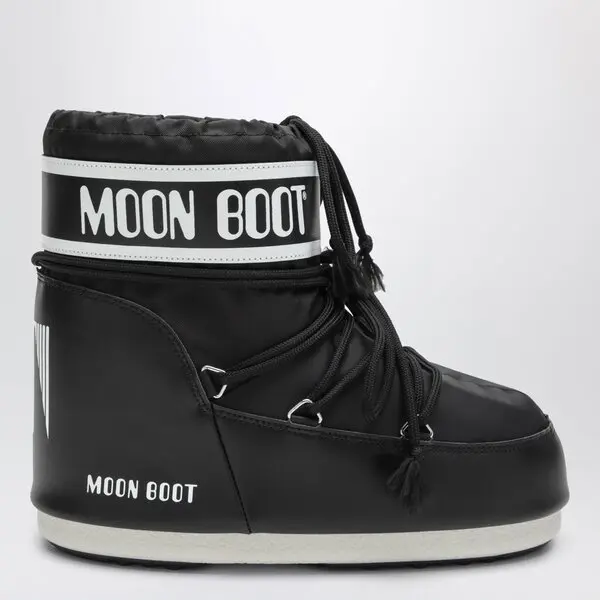 Moon Boot Icon Low Boot In Nylon - Black
