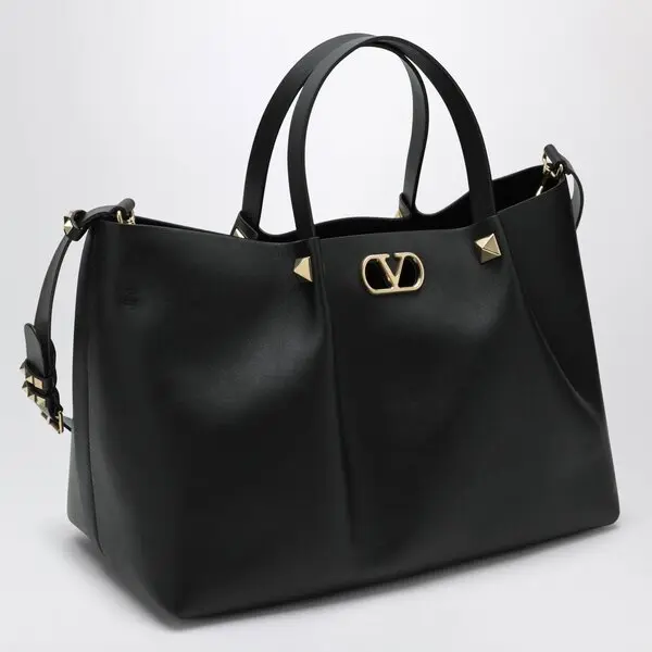 Valentino Garavani Large Rockstud Leather Shopping Bag