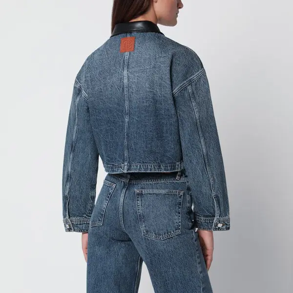ANINE BING Yuma Cropped Denim Jacket
