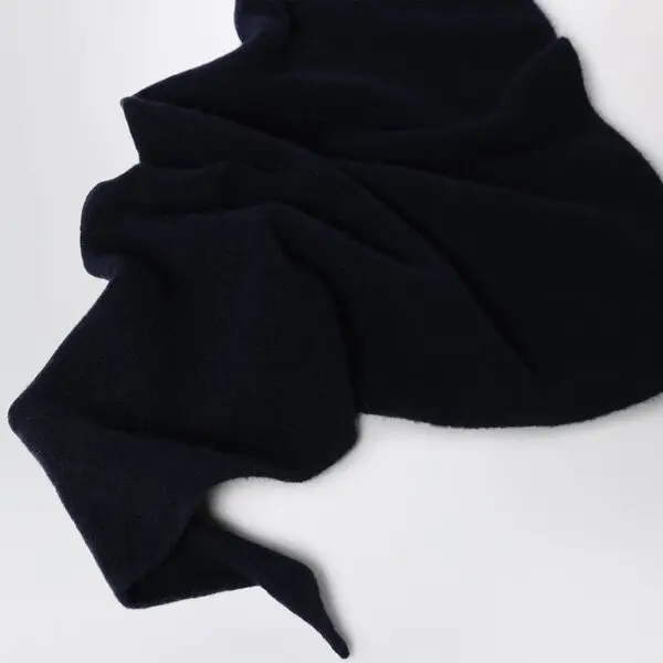 LE BONNET Bandana In Wool And Caregora In Midnight