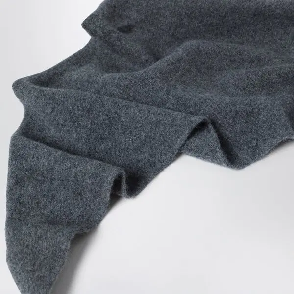 LE BONNET Bandana In Wool And Caregora In Slate