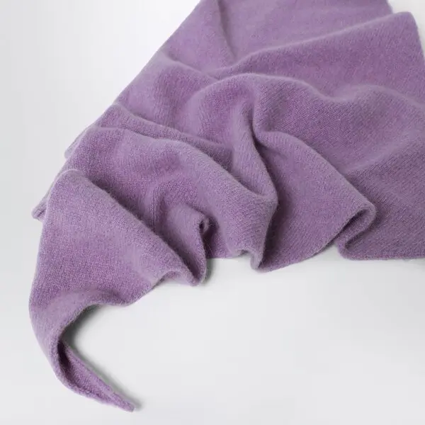 LE BONNET Bandana In Wool And Caregora In Lavender