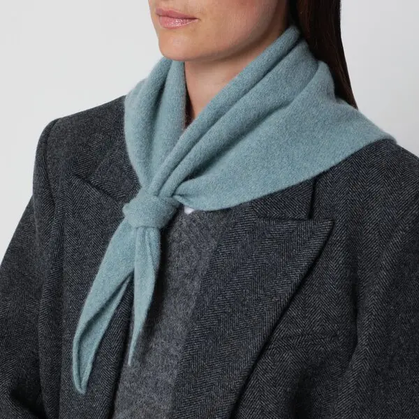 LE BONNET Bandana In Wool And Caregora In Basil