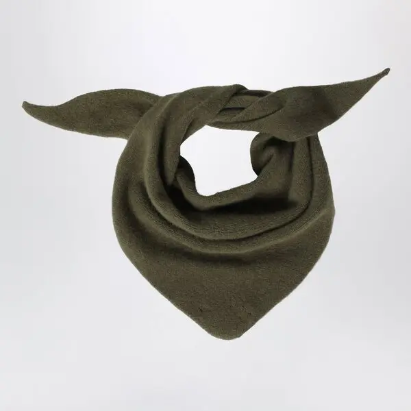 LE BONNET Bandana In Wool And Caregora In Jungle - Green