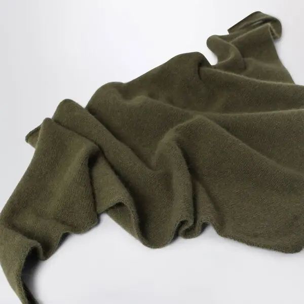 LE BONNET Bandana In Wool And Caregora In Jungle