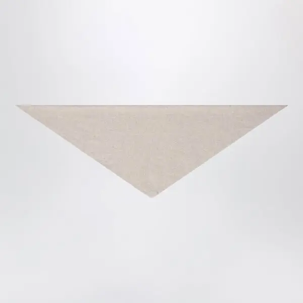 LE BONNET Bandana In Wool And Caregora In Ivory
